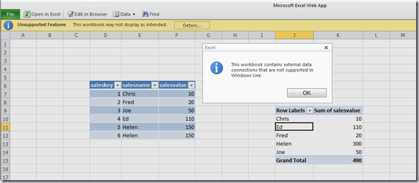 Chris Webb's BI Blog: Connecting to SQL Azure from Excel 2007